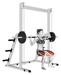 Sentadilla en silla Smith - Guía en Video | Lyfta