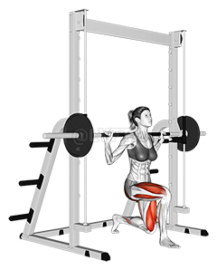 Sentadilla dividida Smith - Video Guide | Lyfta