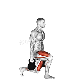 Kettlebell Forward Lunge - Video Guide | Lyfta